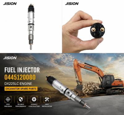 China 0445120080 Fuel Injector for DX225LC Excavator Engine Diesel Fuel Injection Nozzle Replacement Parts for sale