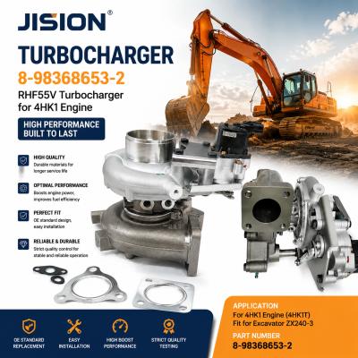 China 4HK1 Turbocharger 8-98368653-2 RHF55V Turbo Charger for Isuzu 4HK1T Engine ZX240-3 Excavator Diesel Engine Parts for sale