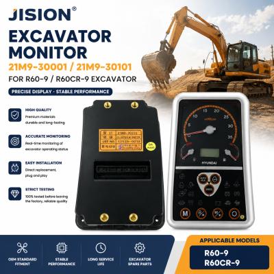 China Excavator Monitor Display 21M9-30001 21M9-30101 Cluster Gauge Panel for Hyundai R60-9 R60CR-9 Excavator Spare Parts for sale