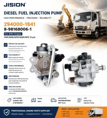 China Diesel Fuel Injection Pump 294000-1841 8-98168006-1 for Isuzu 4HK1 Engine FRR NNR NPR NQR NPS Truck Excavator Parts for sale