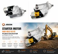 China Starter Motor 600-863-4210 24V 4.5KW for PC200-8 Excavator 6D107 Diesel Engine Construction Machinery Spare Parts for sale