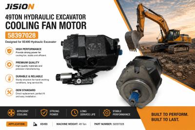 China 58397028 Hydraulic Cooling Fan Motor for XE490 49 Ton Excavator Hydraulic Fan Motor Replacement for sale