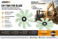China CH11085 Engine Cooling Fan Blade for 1004 1006 Diesel Engine Forklift Excavator Spare Parts for sale
