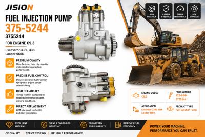 China 375-5244 3755244 Fuel Injection Pump for C9.3 Engine 336E 336F Excavator 966K Loader for sale