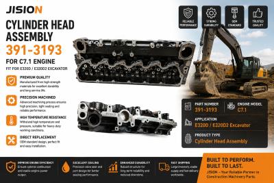 China 391-3193 C7.1 Engine Cylinder Head Assembly for E320D E320D2 Excavator Engine Parts for sale