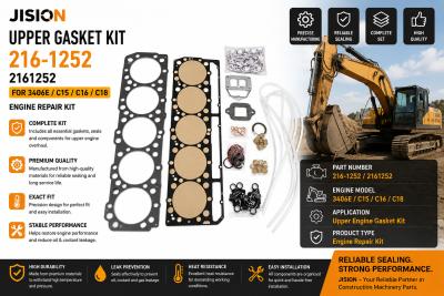 China 216-1252 2161252 Upper Gasket Kit for 3406E C15 C16 C18 Diesel Engine Repai for sale