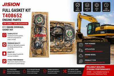 China T408652 Full Engine Gasket Kit for 320D2 329D Excavator C7.1 Engine | Engine Overhaul Repair Gasket Set for sale