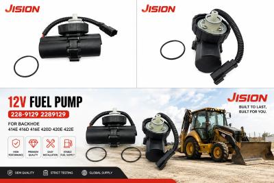 China 228-9129 12V Electric Fuel Pump 2289129 for 414E 416D 416E 420D 420E 422E Backhoe Loader for sale
