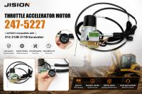 China 247-5227 Throttle Accelerator Motor for 312 312B 311B Excavator | 2475227 Engine Speed Control Motor for sale