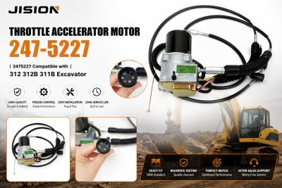 China 247-5227 Throttle Accelerator Motor for 312 312B 311B Excavator | 2475227 Engine Speed Control Motor for sale