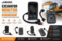 China 260-2193 386-3457 Excavator Monitor Display for E320D E325D E329D E336D for sale