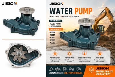 China Engine Water Pump 1J700-73030 1G772-73030 for V3307 V2607 V3800 V3600 V3300 Excavator for sale