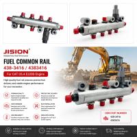 China 438-3416 Fuel Common Rail for C6.4 Engine E320D Excavator Fuel Rail Assembly Construction Machinery Engine Parts for sale