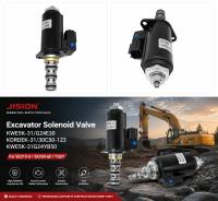 China Excavator Solenoid Valve KWE5K-31/G24E30 KDRDEK-31/30C50-123 for SK210-6 SK200-6E YQ07 Hydraulic Control Valve Replacement Part for sale