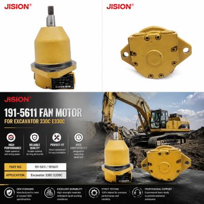 China 191-5611 Fan Motor 1915611 for Excavator 330C E330C | Construction Machinery Hydraulic Fan Motor Replacement Part for sale