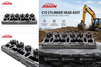 China C12 Cylinder Head Assy for Excavator Engine Spare Parts | Heavy Duty Diesel Engine Cylinder Head Assembly Replacement for sale