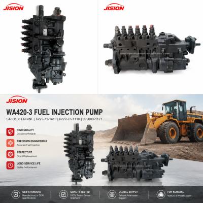 China WA420-3 Fuel Injection Pump for SA6D108 Engine | Excavator & Wheel Loader Engine Parts 6222-71-1410 6222-73-1110 092000-1171 for sale