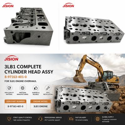 China 3LB1 Cylinder Head Assy 8-97163-401-0 for Diesel Engine Overhaul | Machinery Engine Spare Parts Replacement for sale
