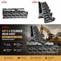China 6BT5.9 Cylinder Head Assy 3966454 3925400 3967431 for 6D102 PC200-7 Excavator Engine Parts Replacement for sale