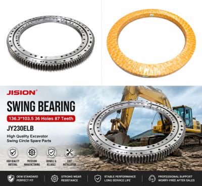 China JY230ELB Swing Bearing 136.3*103.5 36 Holes 87 Teeth Excavator Swing Circle Slewing Ring Bearing Spare Parts for sale