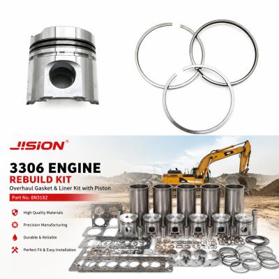China 8N3182 3306 Engine Rebuild Kit with Piston & Liner Kit | Complete Overhaul Gasket Kit for Construction Machinery Engine Parts for sale