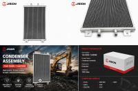 China 164-0588 1640588 Excavator A/C Condenser Assembly for 312C L 315C 318C 320C 320C L 325C FM 330C MH for sale