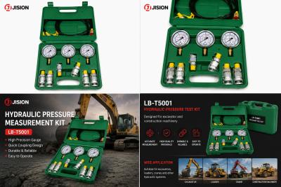 China LB-T5001 Hydraulic Pressure Test Kit Excavator Hydraulic Pressure Measurement Gauge Kit for Construction Machinery for sale