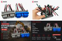 China 331-7539 64-Pin ECM Plug Harness Controller ECU Connector Wiring Harness for 320D 323D Excavator for sale