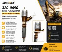 China Diesel Fuel Injector 320-0690 10R-7673 for C6.6 Engine Excavator Spare Parts Fuel Injection Nozzle Assembly for sale