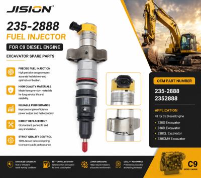China 235-2888 Fuel Injector 2352888 for C9 Diesel Engine Excavator Spare Parts for 330D 336D 330CL 330CMH for sale