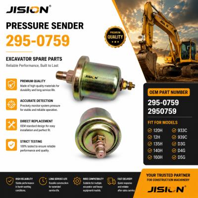 China 295-0759 Pressure Sender Sensor Excavator Spare Parts 2950759 Hydraulic Pressure Switch for 120H 12H 135H 140H 160H 933C 939C D3G D4G D5G for sale
