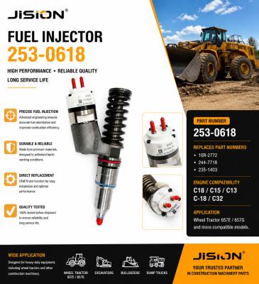 China 253-0618 Fuel Injector Group 2530618 Diesel Engine Injector for C18 C15 C13 C-18 C32 657E 657G Wheel Tractor Replacement Parts for sale