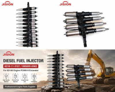 China 6218-11-3101 Diesel Fuel Injector 095000-0562 6218113101 for 6D140 Engine PC600-8 Excavator Fuel Injection Parts for sale