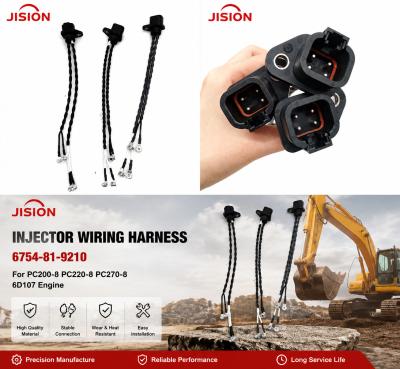 China 6754-81-9210 Injector Wiring Harness for PC200-8 PC220-8 PC270-8 6D107 Engine Excavator Spare Parts for sale