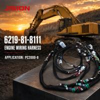 China 6219-81-8111, 6219818111, PC2000-8 wiring harness, excavator engine wiring harness, engine wire harness, electrical cable assembly, excavator wiring loom, mining excavator parts, heavy machinery for sale