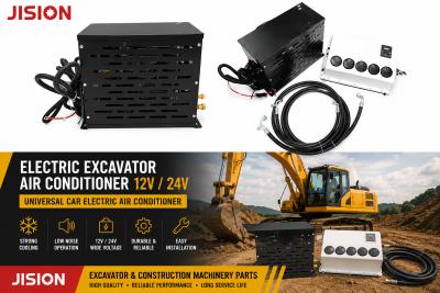 China 12V 24V Universal Electric Excavator Air Conditioner Complete Kit for Construction Machinery for sale
