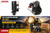 China 1W-3851 1W3851 12V Starter Motor for 3304 3306 Engine 215B 219D Excavator for sale