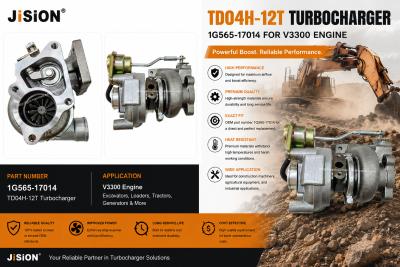 China TD04H-12T Turbocharger 1G565-17014 for V3300 Diesel Engine | Excavator Construction Machinery Turbo for sale