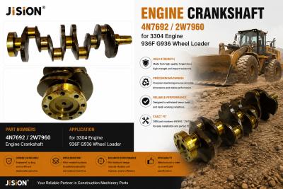 China 4N7692 2W7960 Engine Crankshaft for 3304 Engine 936F G936 Wheel Loader for sale