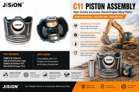 China C11 Engine Piston 3398176 339-8176 with Piston Pin 5246478 524-6478 for Excavator Diesel Engine for sale
