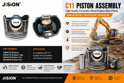 China C11 Engine Piston 3398176 339-8176 with Piston Pin 5246478 524-6478 for Excavator Diesel Engine for sale