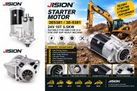 China 3E5381 3E-5381 24V 10T 5.5KW Starter Motor for 3114 Engine 206B 212B 910E 918F 924F for sale