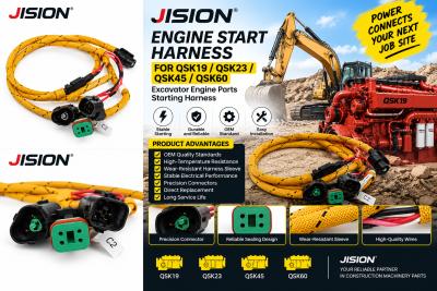 China QSK19 QSK23 QSK45 QSK60 Engine Start Wiring Harness Excavator Starting Harness for sale