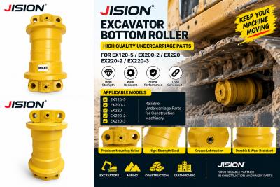 China Excavator Bottom Roller for EX120-5 EX200-2 EX220 EX220-2 EX220-3 | Heavy Duty Undercarriage Track Roller for sale