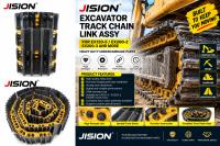 China EX120-5 EX200-2 EX200-3 Excavator Track Chain Link Assy with 500×8mm Track Shoes | Undercarriage Parts for sale