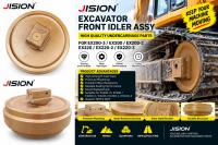 China EX200-3 EX200 EX200-2 EX220 EX220-2 EX220-3 Excavator Front Idler Assy | Undercarriage Guide Wheel for sale