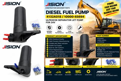 China 4132A018 10000-65694 ULPK0038 24V Diesel Fuel Lift Pump Separator Pump for Excavator Engine Parts for sale