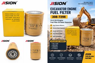China 308-7298 Fuel Filter Oil Water Separator for C4.4 C6.6 Excavator Engine 3087298 2440373 2715076 for sale