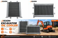China RD451-42300 Excavator Engine Oil Cooler Radiator Assy for KX057-4 U48-4 U55 U55-4 for sale