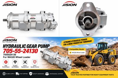 China 705-55-24130 Hydraulic Gear Pump for WA320 Wheel Loader | 7055524130 for sale